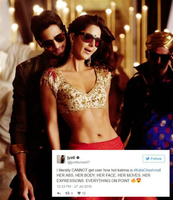 Katrina Kaif's abs in Kala Chashma make Twitter go nuts ... Katrina Kaif's abs in Kala Chashma make Twitter go nuts ...