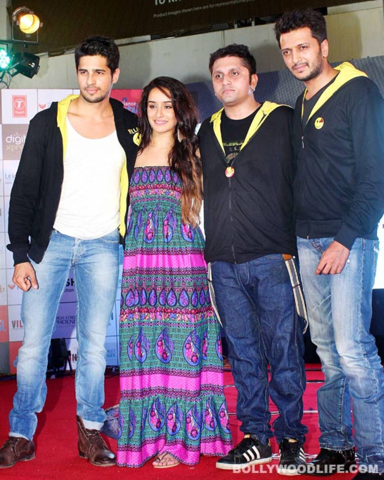 Sidharth Malhotra, Shraddha Kapoor and Riteish Deshmukh attend a ...