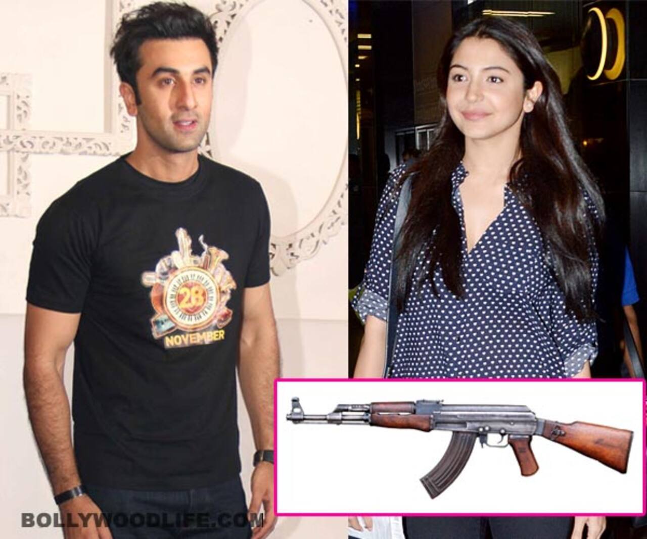 What are Ranbir Kapoor and Anushka Sharma doing with real guns? Find ...