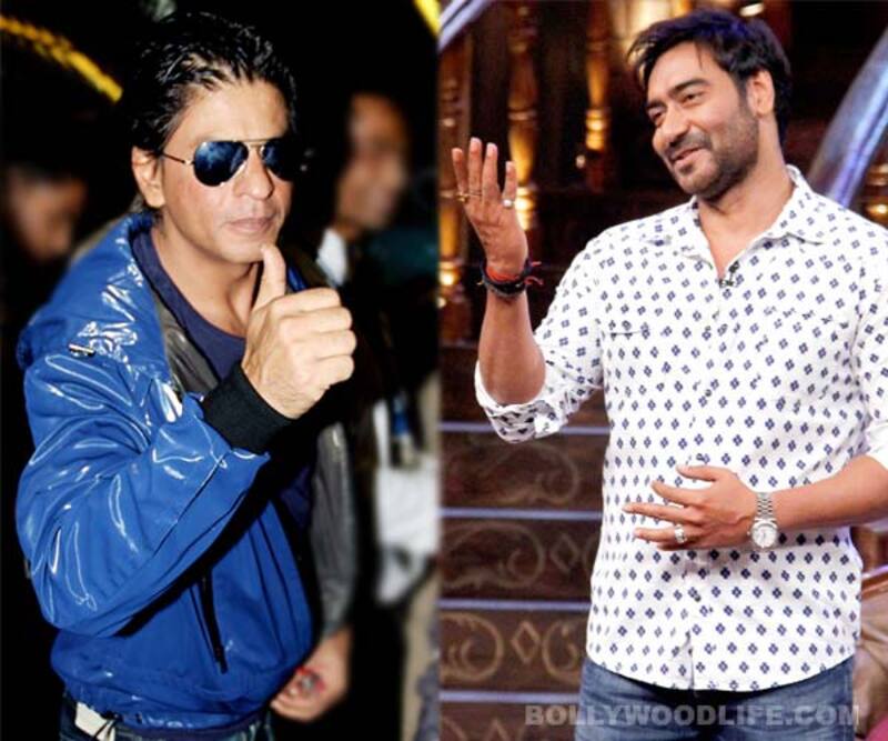 Shah Rukh Khan and Ajay Devgn hug, will Kajol be relieved? - Bollywood ...