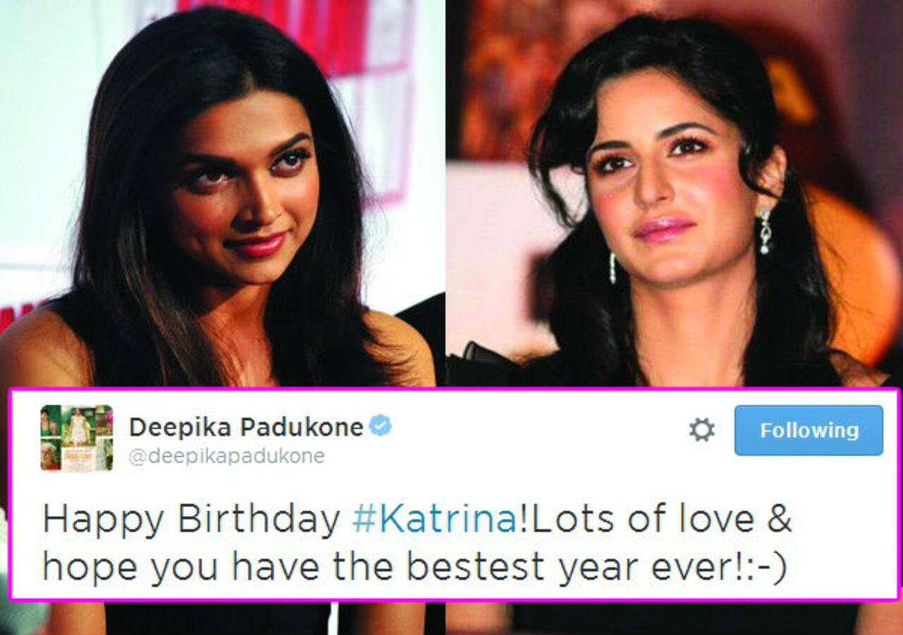 Deepika Padukone And Katrina Kaif Hug