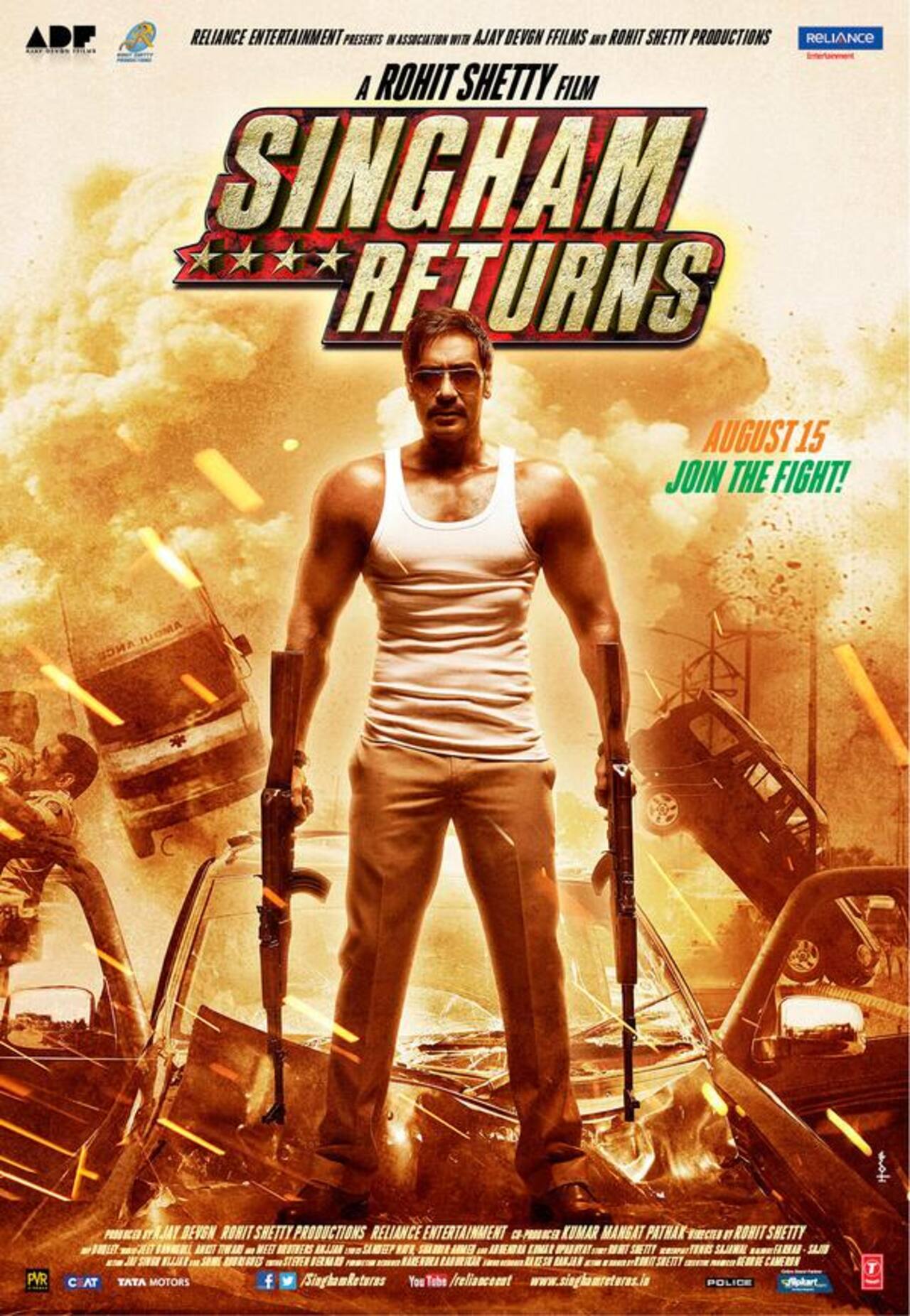 Singham Returns motion poster first look: Rivals will be harmed, Ajay ...
