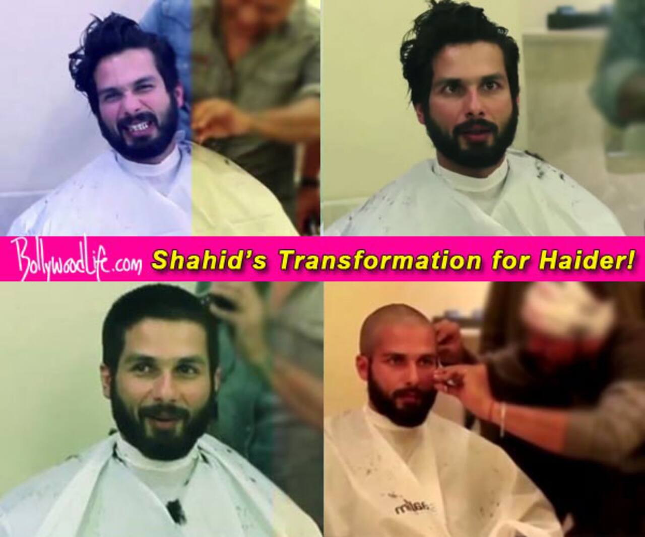 Shahid Kapoor's tranformation for Haider - watch video! - Bollywood ...