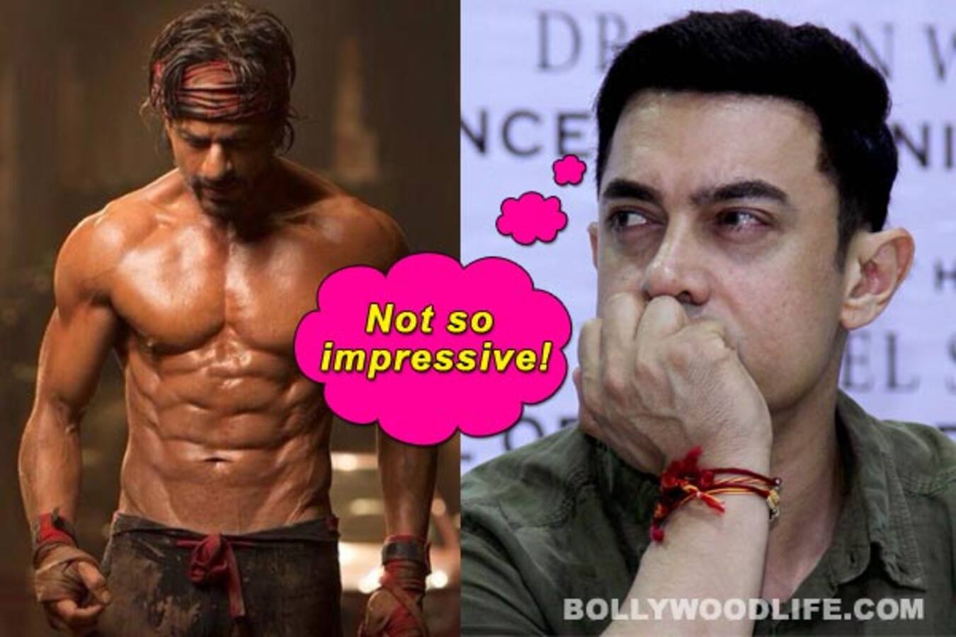 Why is Aamir Khan silent on Shah Rukh Khan's eight-pack abs ...