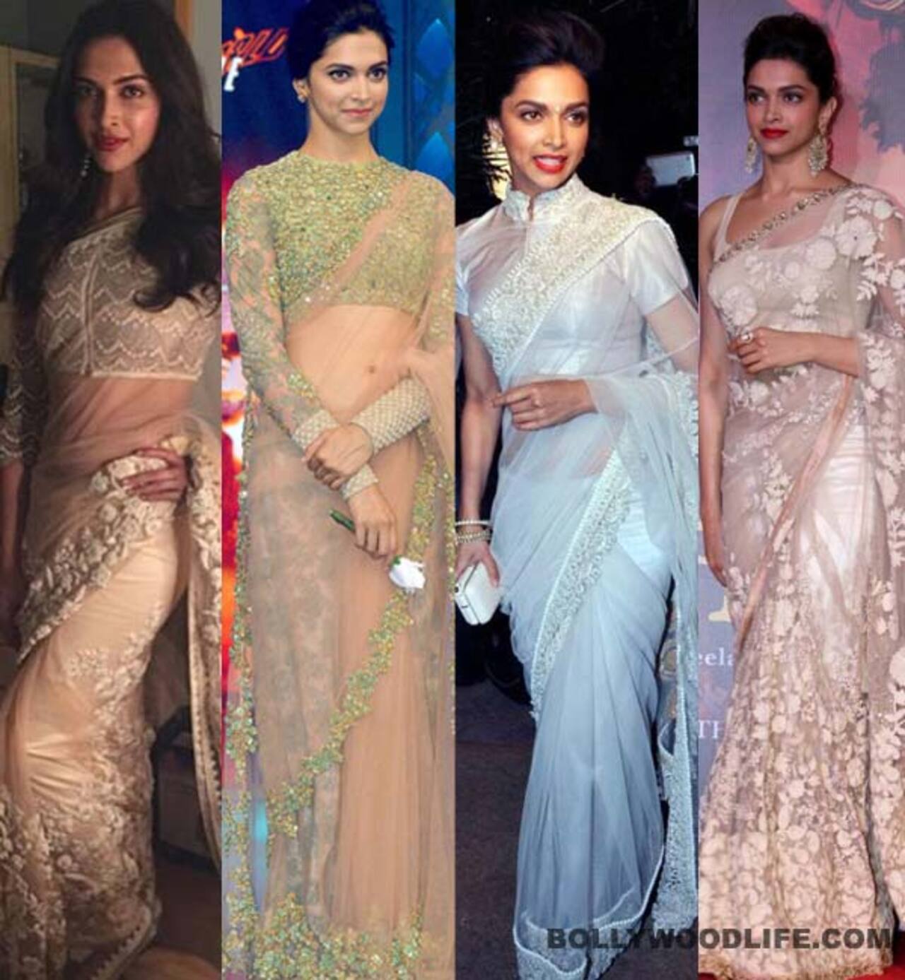Saree affair: Deepika Padukone's love for net sarees grows! - Bollywood ...