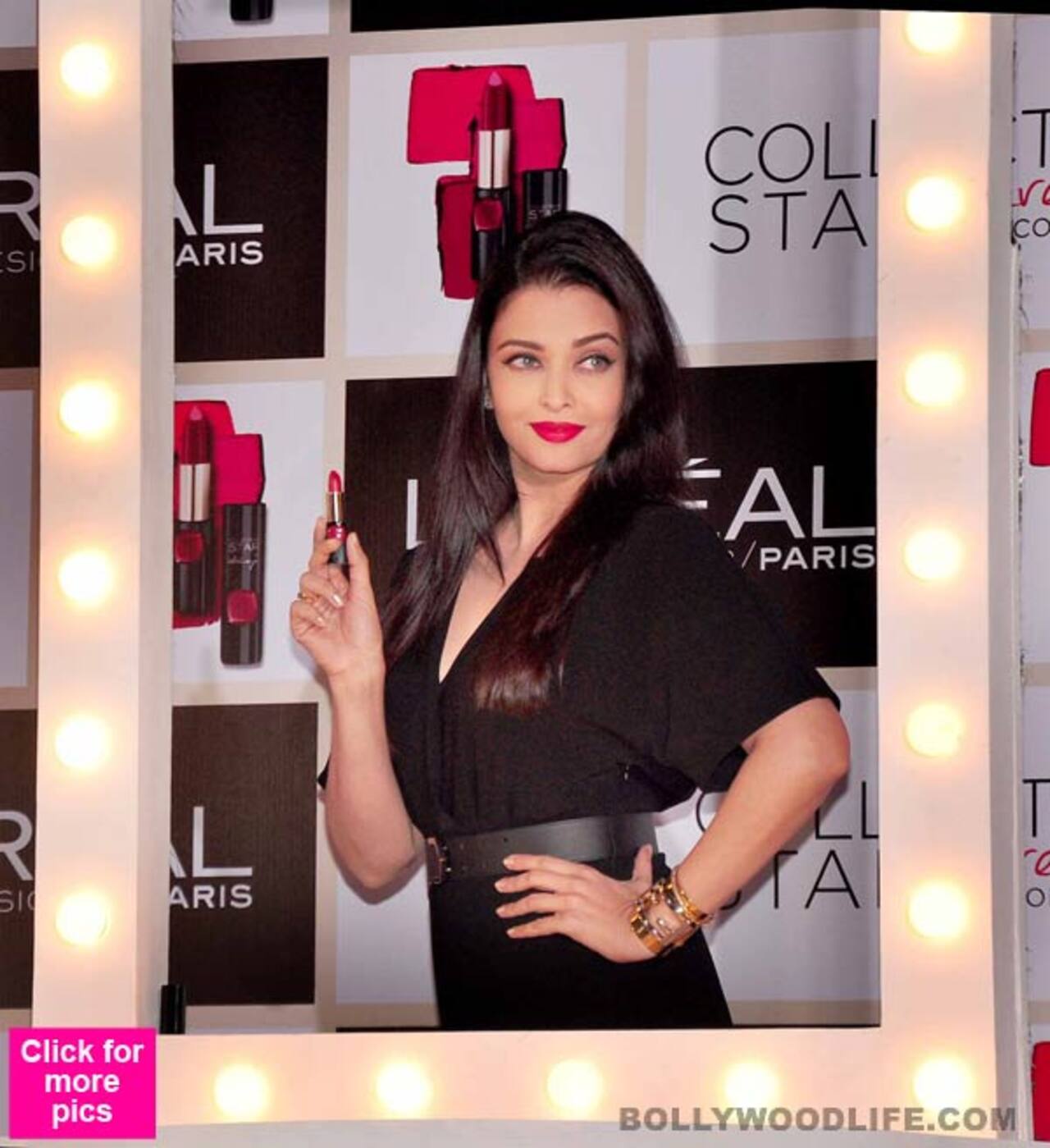 Aishwarya Rai Bachchan launches a new red shade of lipstick- view pics ...