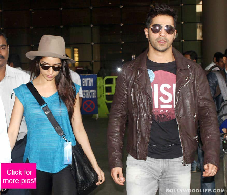 Varun Dhawan and Shraddha Kapoor back in Mumbai after wrapping ABCD 2 shoot in Las Vegas- view ...