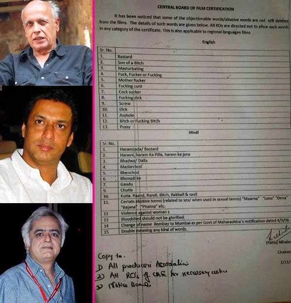 Madhur Bhandarkar, Mahesh Bhatt, Hansal Mehta react on Censor Board's ...