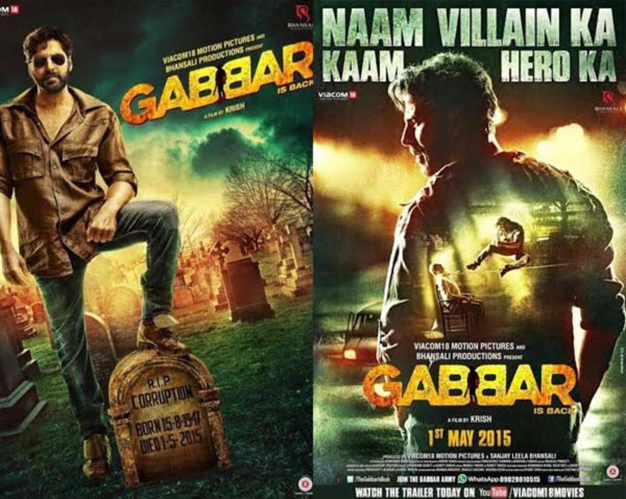 Gabbar Is Back new posters: Akshay Kumar is killing it with his rage ...