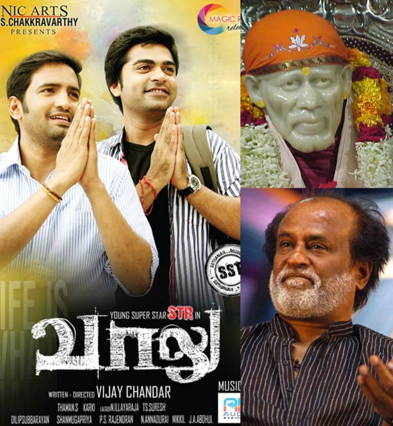 Simbu seeks blessings from Shirdi Saibaba and Rajinikanth for Vaalu's ...