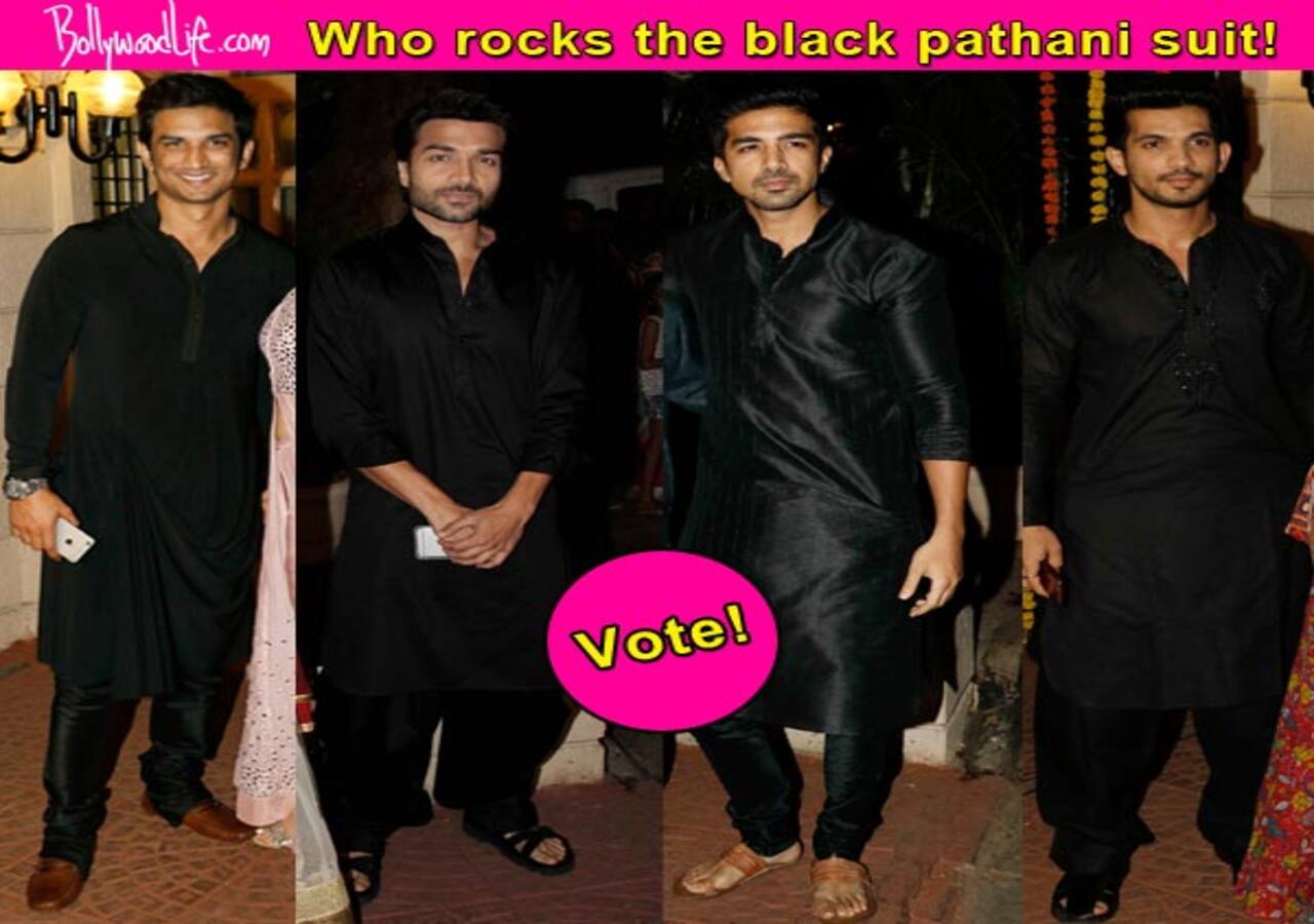 Black Pathani Suit For Men