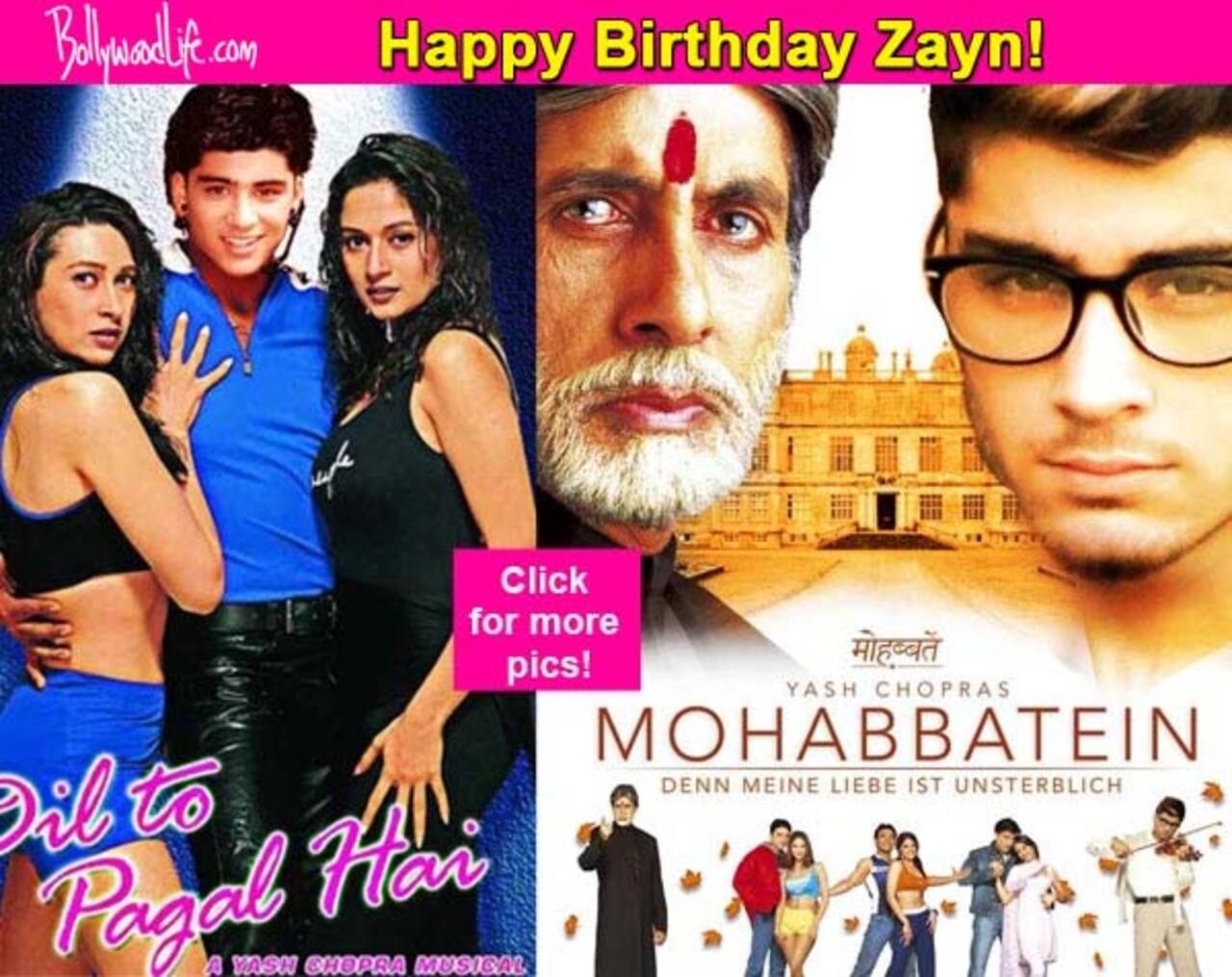 5 Shah Rukh Khan films Zayn Malik can debut in Bollywood with - view ...