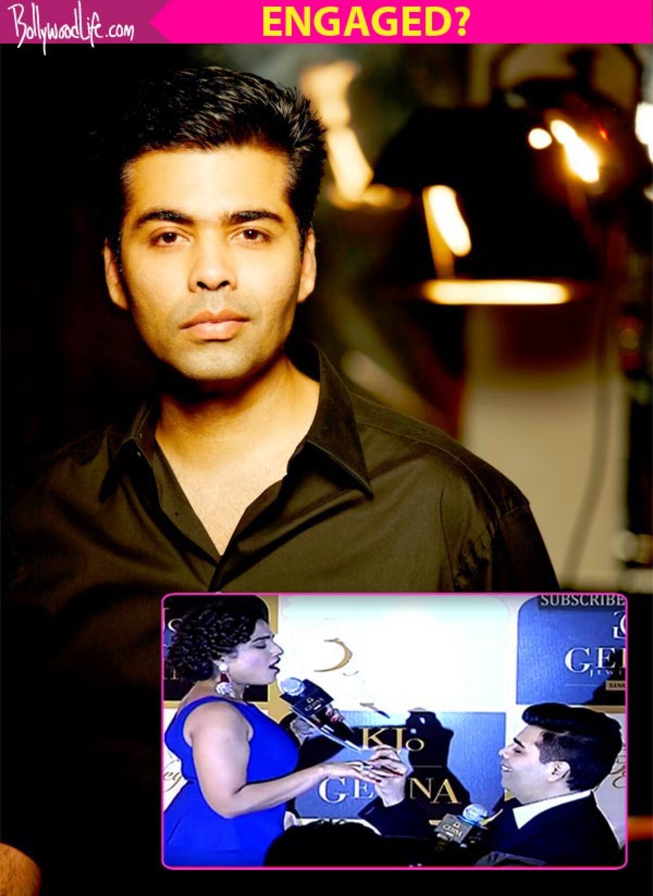 OMG! Karan Johar gets ENGAGED - watch video - Bollywood News & Gossip ...