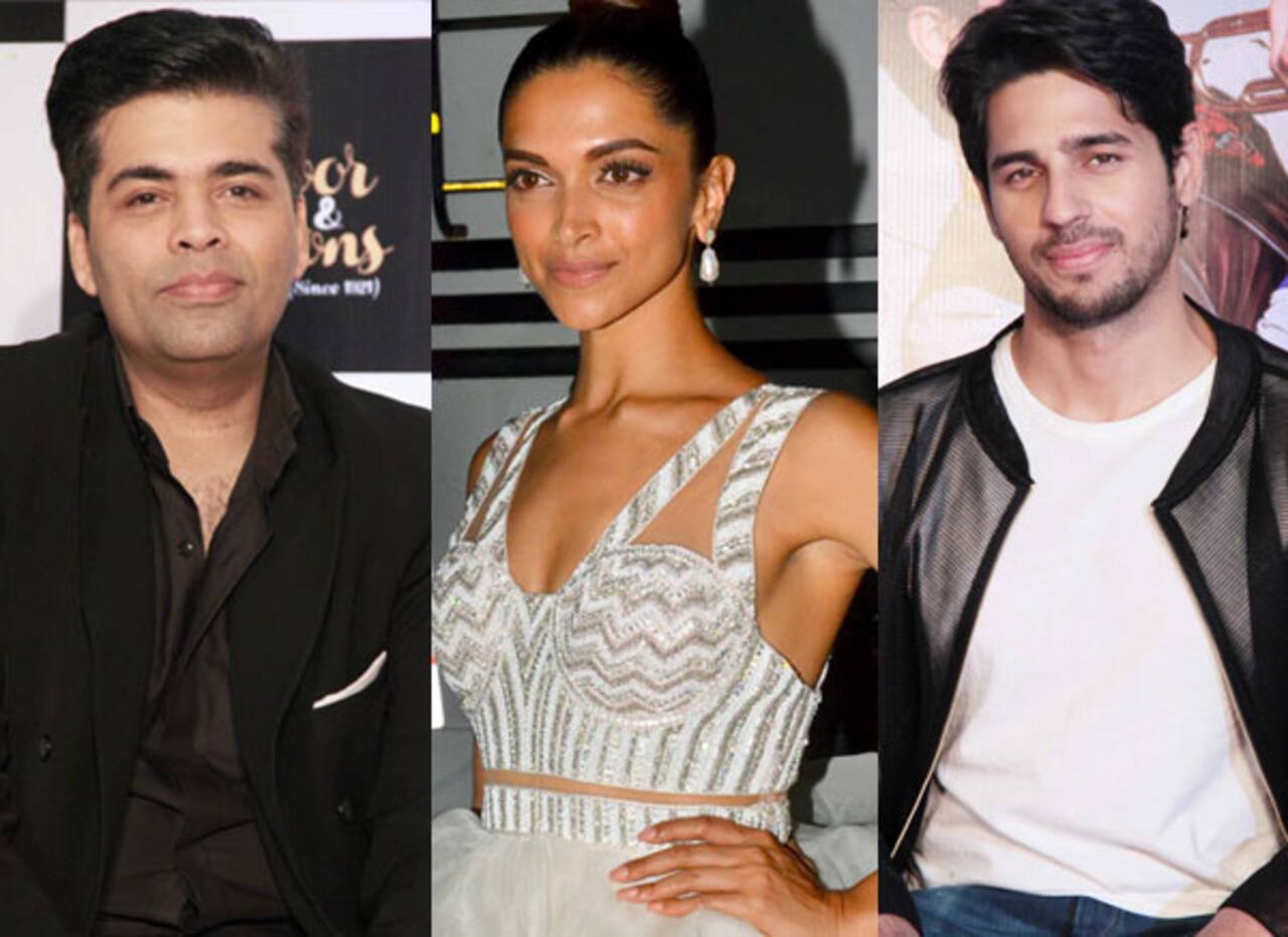 Karan Johar: Deepika Padukone and Sidharth Malhotra will look good ...