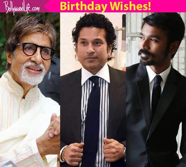 Amitabh Bachchan, Dhanush and Ayushmann Khurana wish Sachin Tendulkar a ...