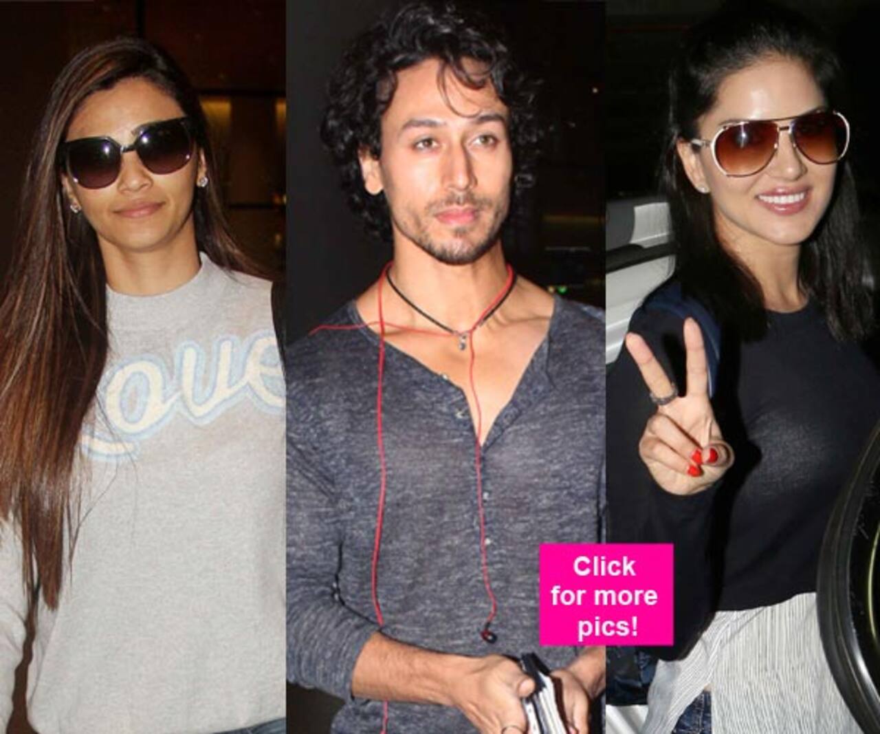 Tiger Shroff, Sunny Leone, Daisy Shah return from IIFA 2016 - view HQ ...