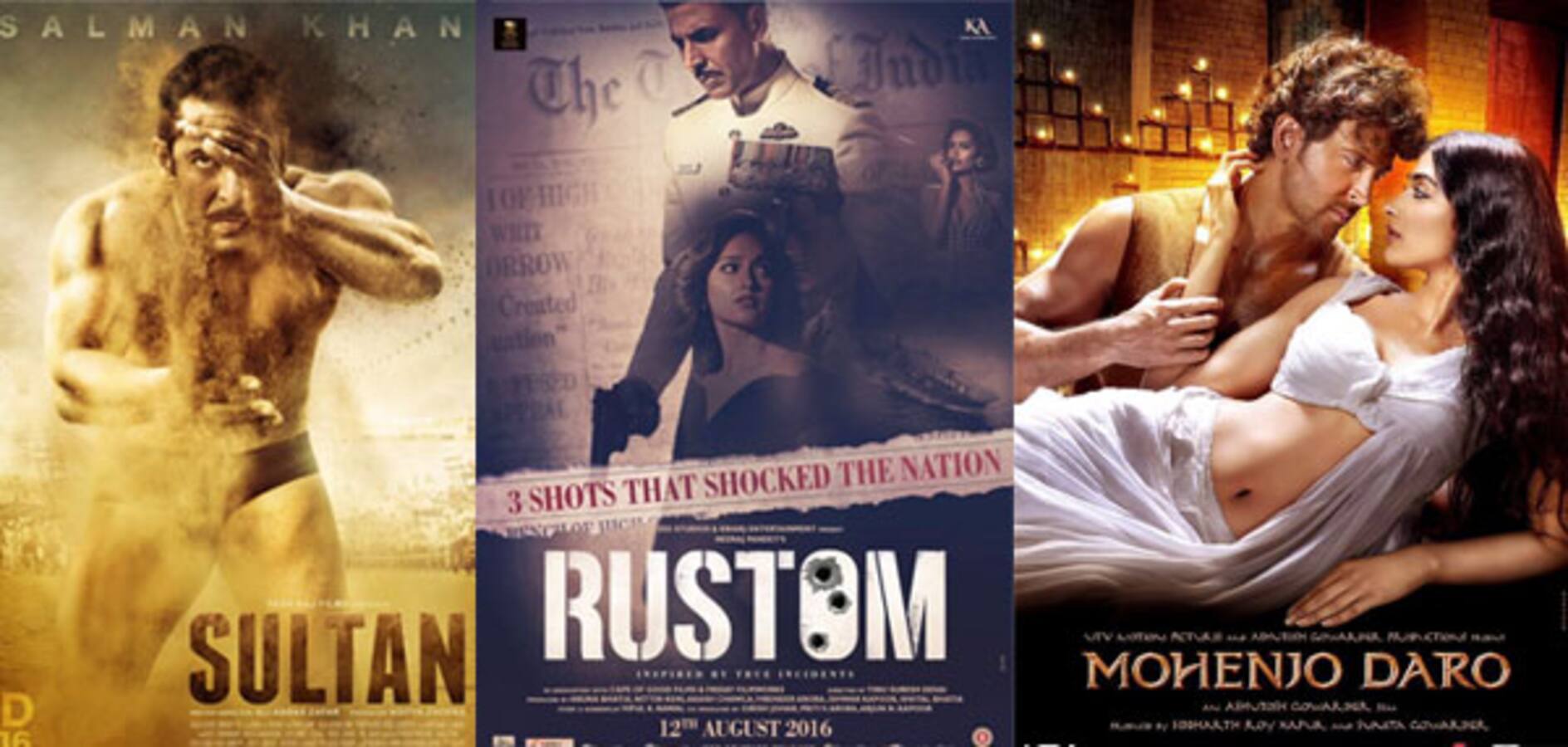 Salman Khan's Sultan, Akshay Kumar's Rustom and Hrithik Roshan's Mohenjo Daro - 5 films that ...