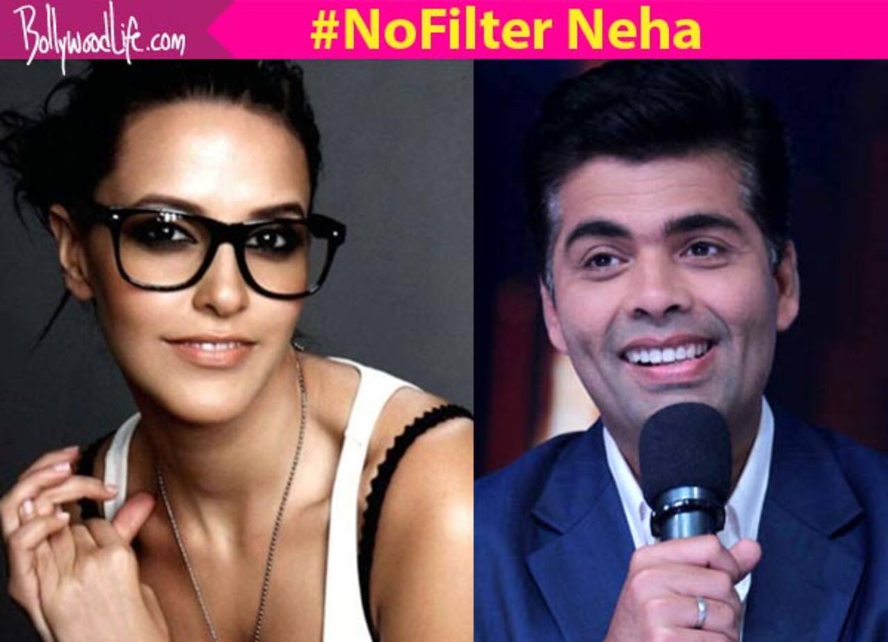 It was DIFFICULT to interview Karan Johar, reveals Neha Dhupia ...