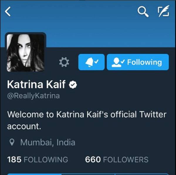 Katrina Kaif's fake Twitter account gets verified? - Bollywood News ...