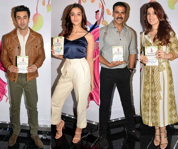 Akshay Kumar, Ranbir Kapoor, Alia Bhatt launch Twinkle Khanna's second ...