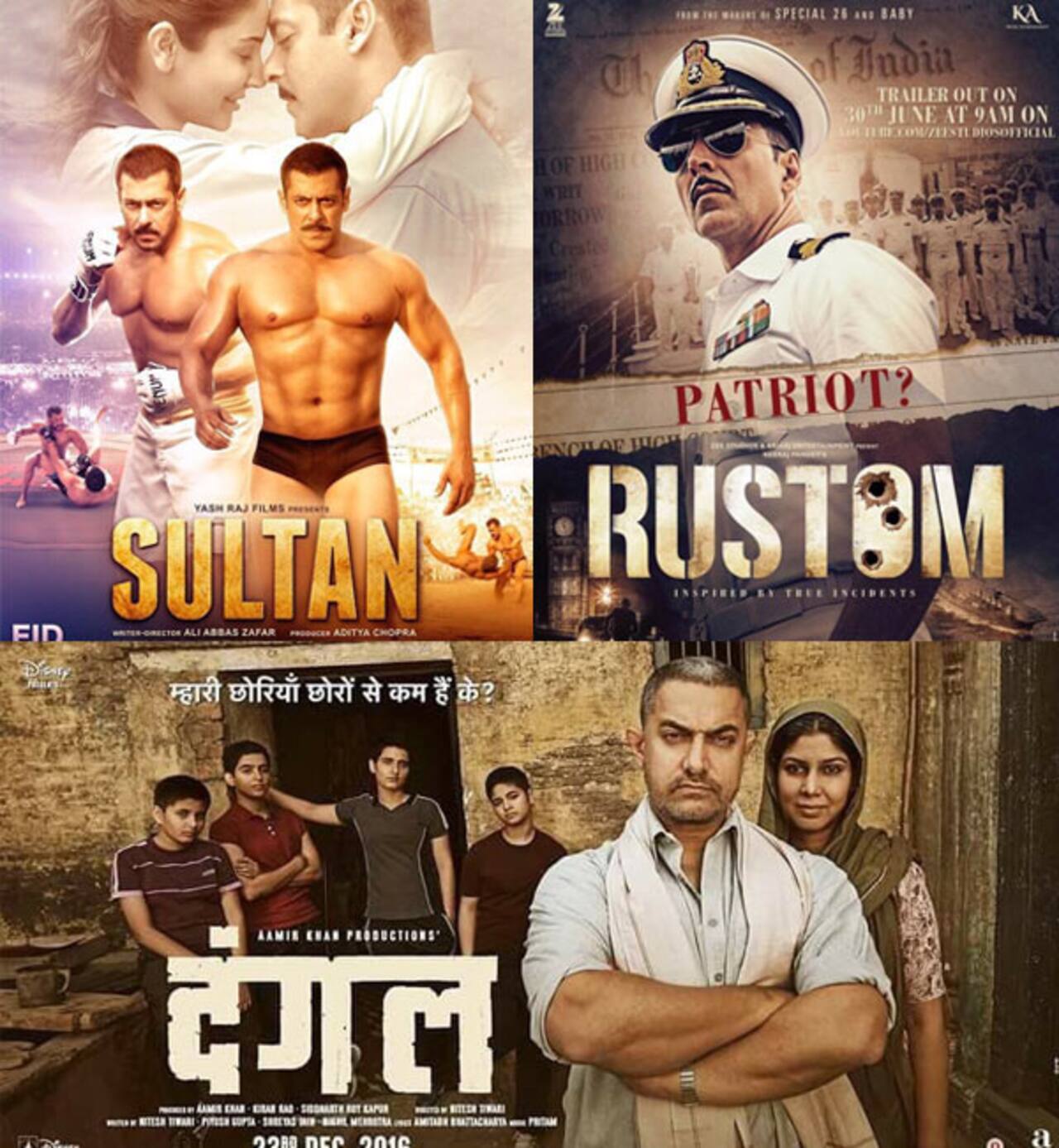 Salman's Sultan, Aamir's Dangal, Akshay's Rustom: meet 2016's highest opening weekend grossers ...