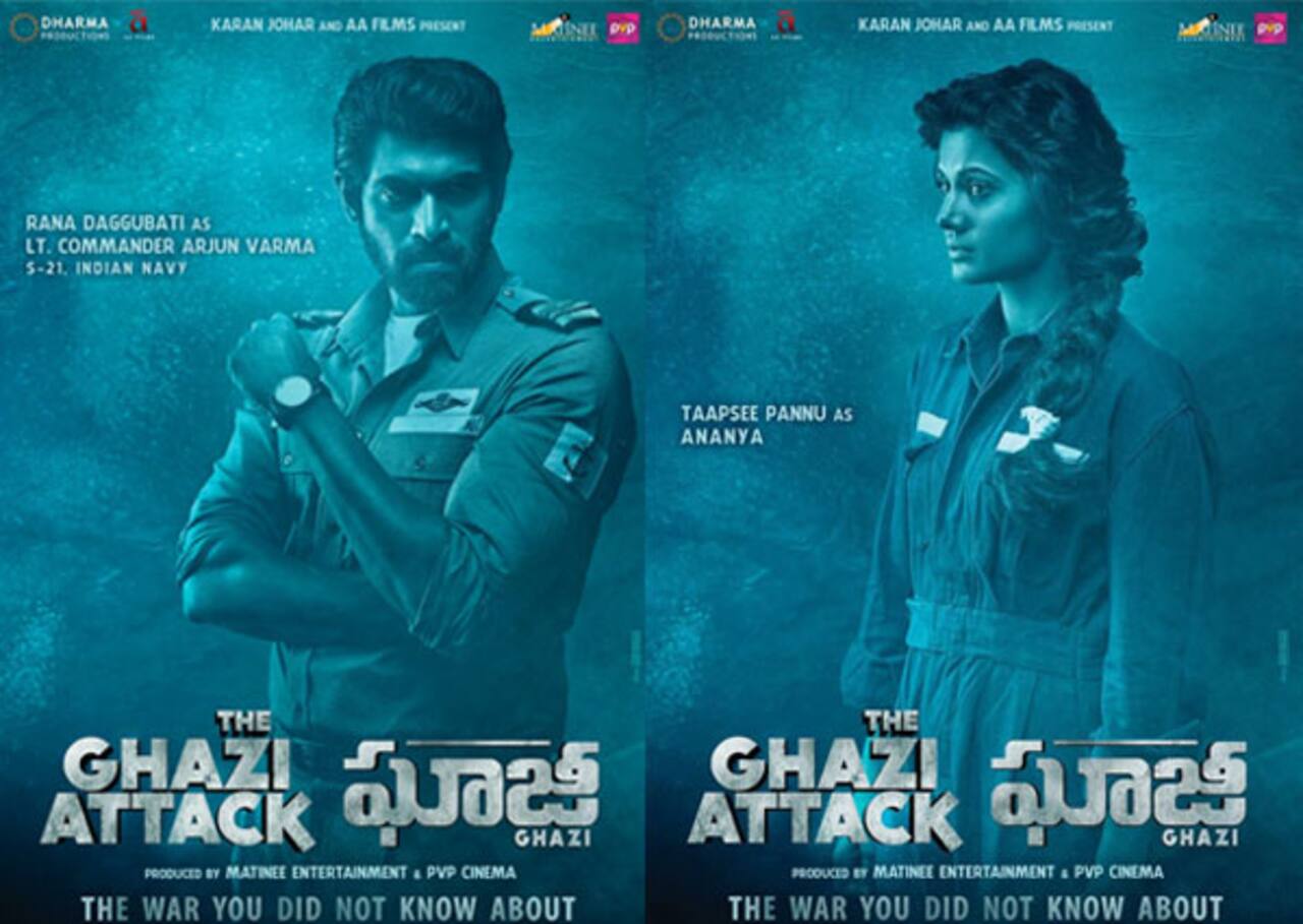 Rana Daggubati and Taapsee Pannu reveal character details in new The Ghazi Attack posters ...