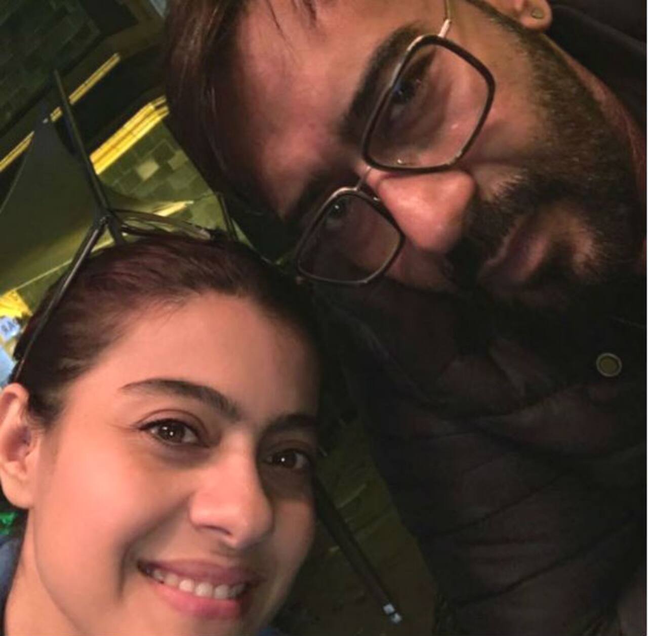 Kajol Shares A Cosy Selfie With Hubby Ajay Devgn On Their 18th Wedding