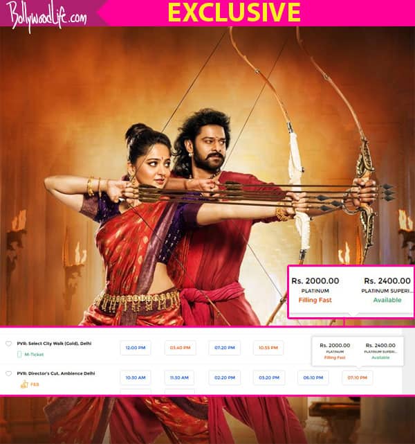 Rs. 2400! That's the most expensive Baahubali movie ticket ever ...