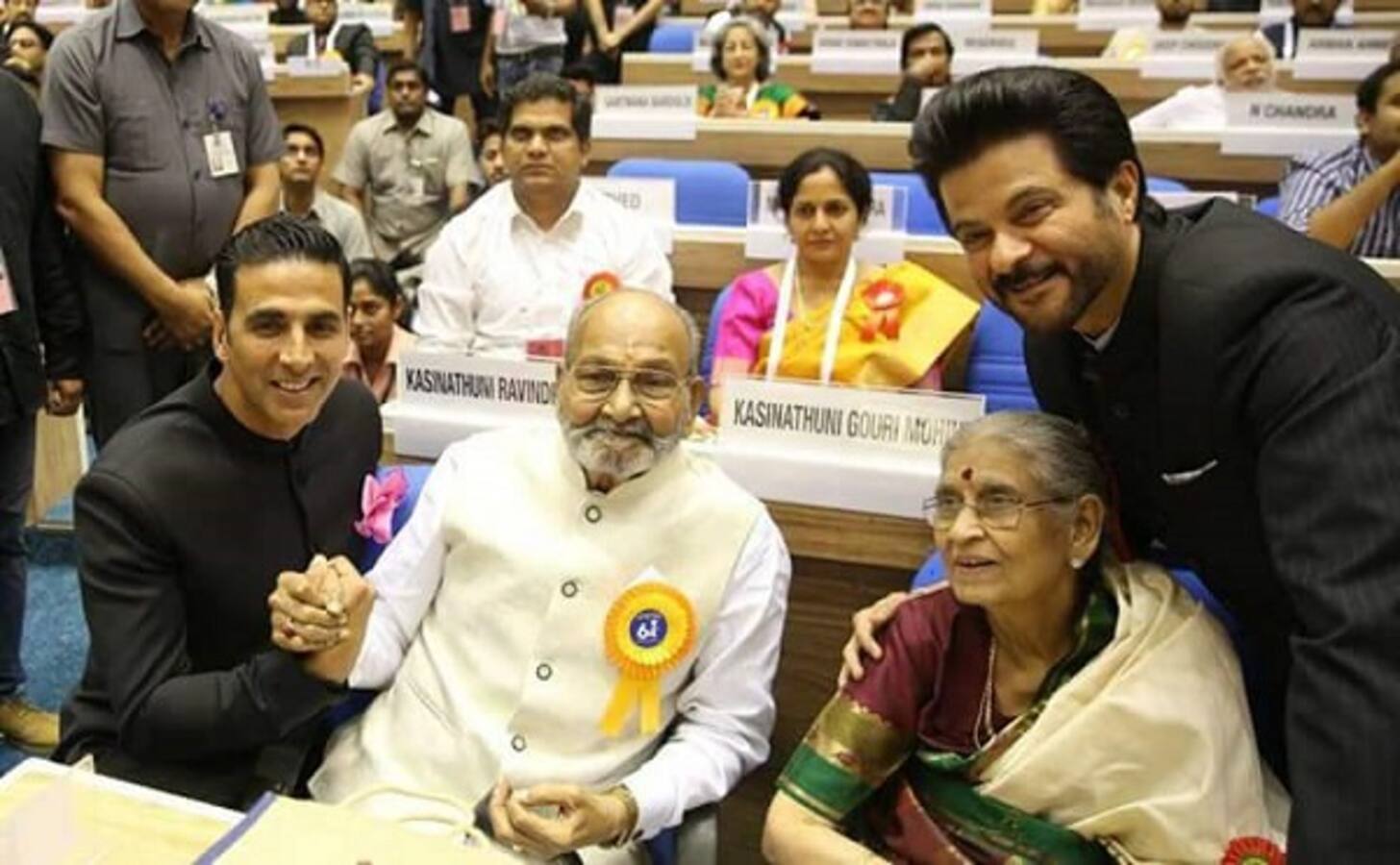 Veteran director K Viswanath receives standing ovation at 64th National ...