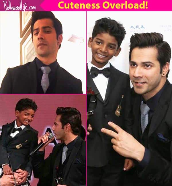 Varun Dhawan catches up with Lion star Sunny Pawar and the two make for ...