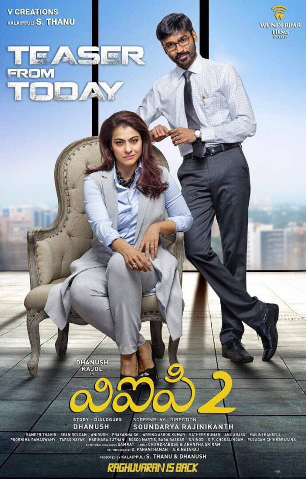 VIP 2 new poster: Kajol takes the centre stage while Dhanush doesn't ...