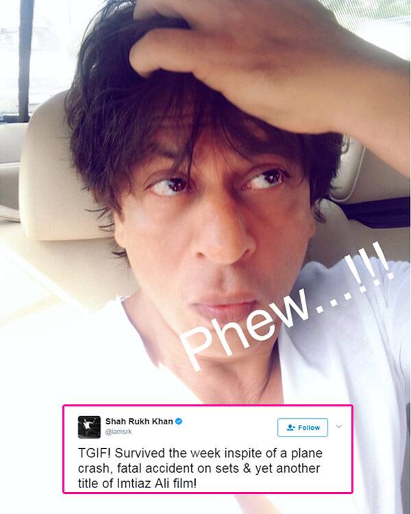 Shah Rukh Khan survived a plane crash, accident on the set and a new ... Shah Rukh Khan survived a plane crash, accident on the set and a new ...