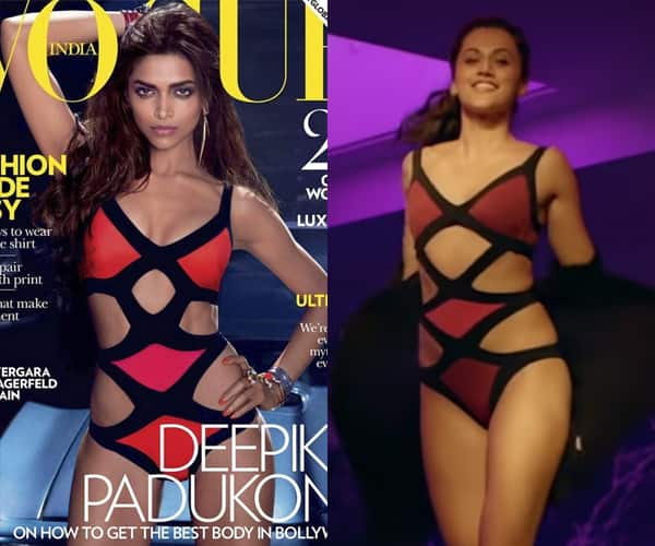 Taapsee Pannu or Deepika Padukone - Who wore this sexy swimsuit better? - Bollywood News ...