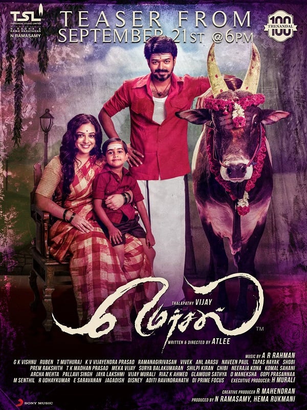 Mersal's new poster starring Thalapathy Vijay and Nithya Menen is the perfect build up to the ...