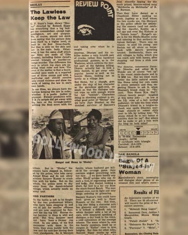 Trivia! When Amitabh Bachchan's name went missing from the reviews of ... Trivia! When Amitabh Bachchan's name went missing from the reviews of ...