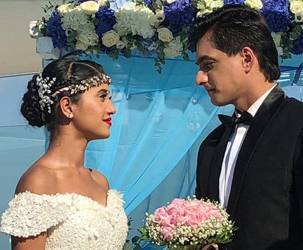 Yeh Rishta Kya Kehlata Hais Shivangi Joshi And Mohsin Khan Shoot For A Dreamy Grecian Wedding
