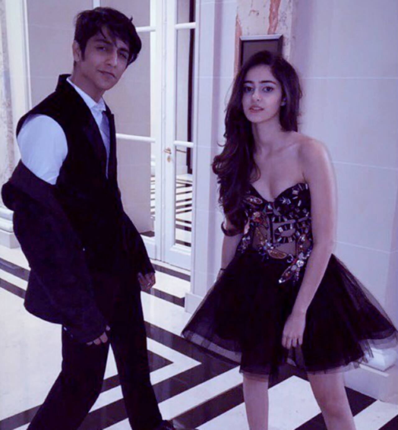 Chunky Pandey's daughter Ananya and nephew Ahaan debut at the Paris Le ...
