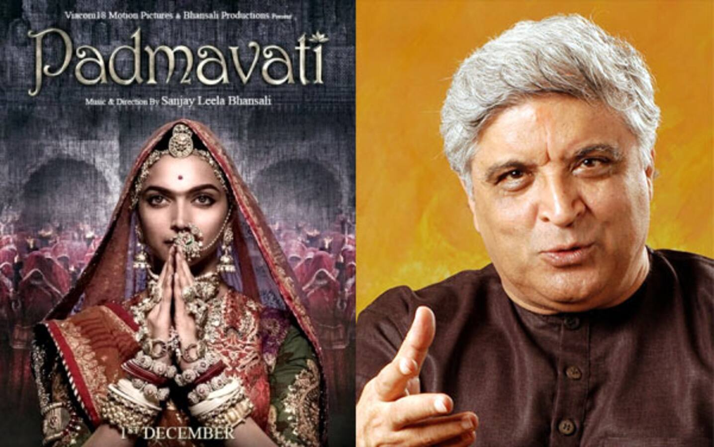 Padmavati row: Jaipur advocate files an FIR against Javed Akhtar for ... Padmavati row: Jaipur advocate files an FIR against Javed Akhtar for ...