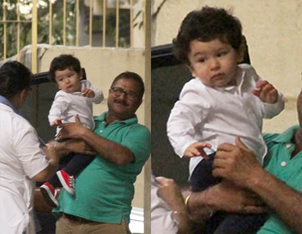 Taimur refuses to look into the camera as Amrita Arora's kids make him ...