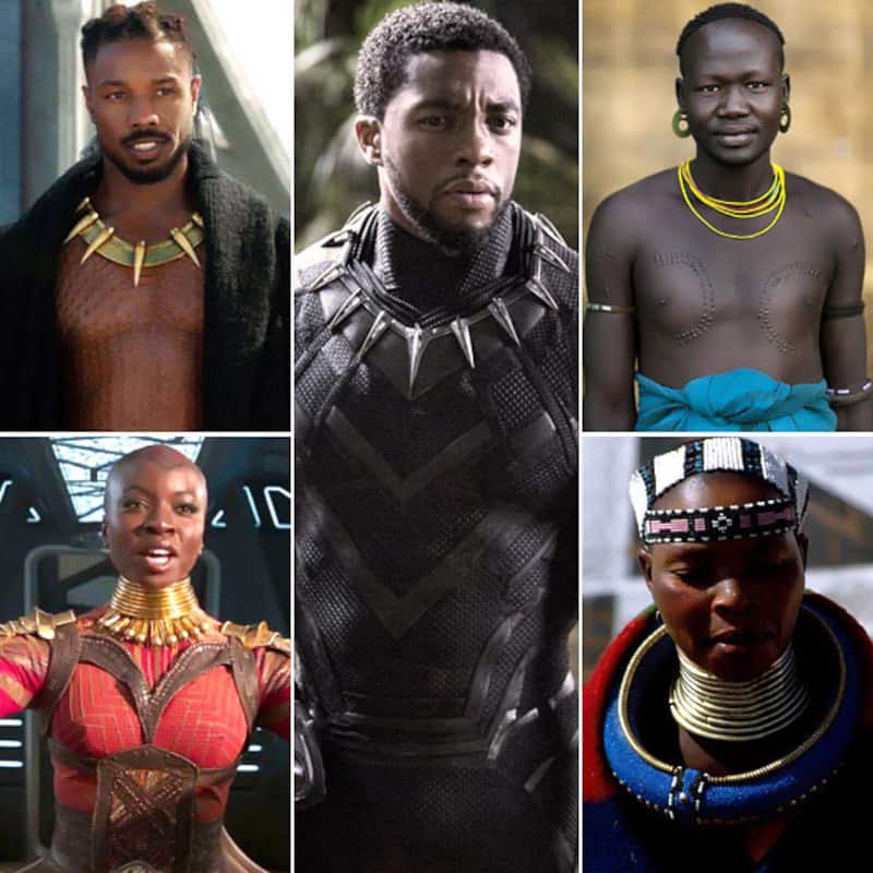 Black Panther: From Killmonger's scar tattoos to Okoye's neck rings ...