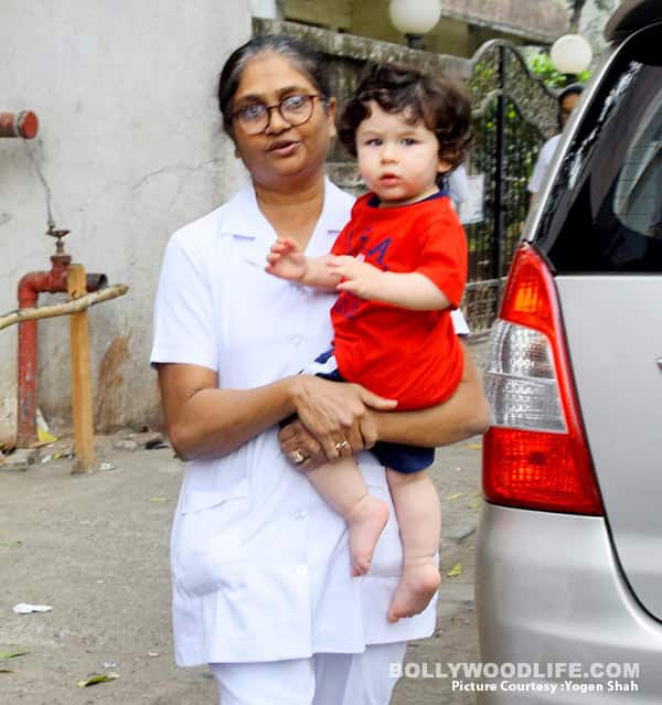 लाल टीशर्ट में तैमूर अली खान लग रहे हैं इतने क्यूट कि नजरें हटा पाना हो ...