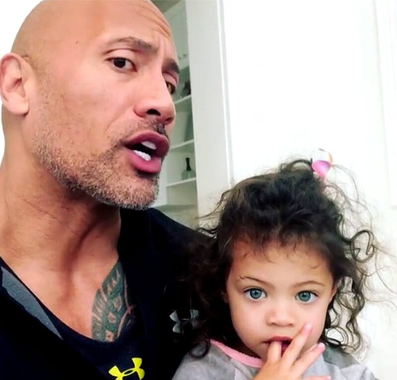 Dwayne Johnson Teaches Daughter Jasmine About Girl Power In The Cutest dwayne-johnson-teaches-daughter-jasmine-about-girl-power-in-the-cutest