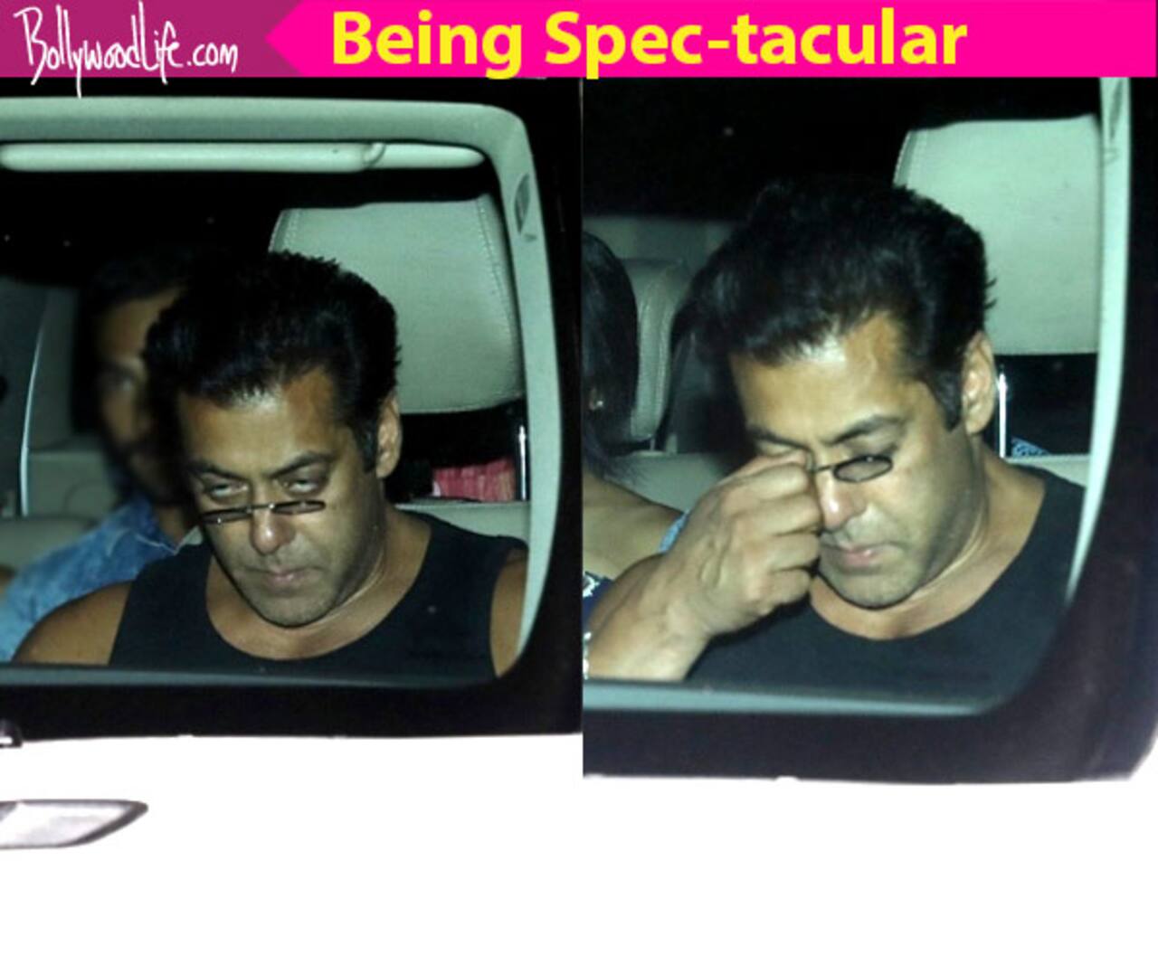 We Are Totally Digging Salman Khans Cool New Pair Of Retro Reading Glasses View Pics