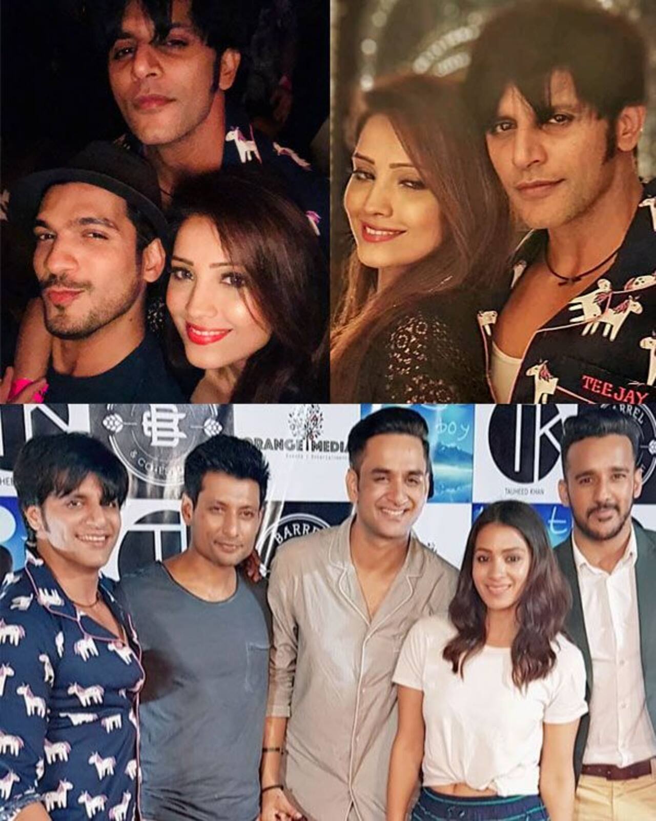 [PICS] Karanvir Bohra, Arjun Bijlani, Adaa Khan have a pyjama party on ...