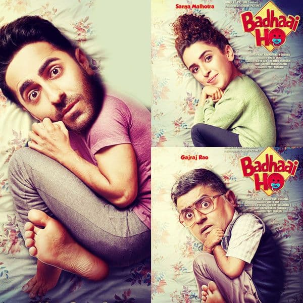 Badhaai Ho posters: Ayushmann Khurrana, Sanya Malhotra and Gajraj Rao ...