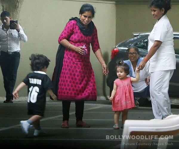 [HQ Pics] Taimur is super happy to see Inaaya; runs to meet her ...