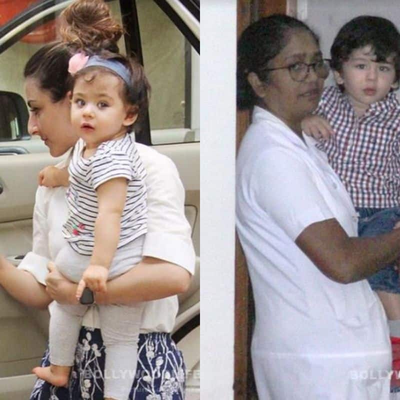 Taimur and Inaaya are wide-eyed at the paps as they get clicked in ...