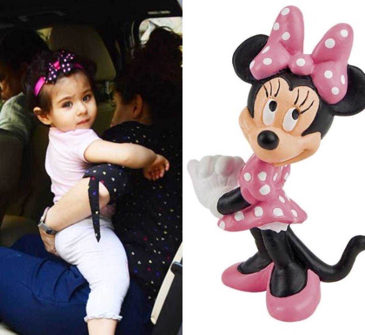 Inaaya looks as cute as Minnie Mouse as she steps out with mother Soha ...