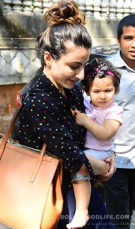 Inaaya looks as cute as Minnie Mouse as she steps out with mother Soha ...