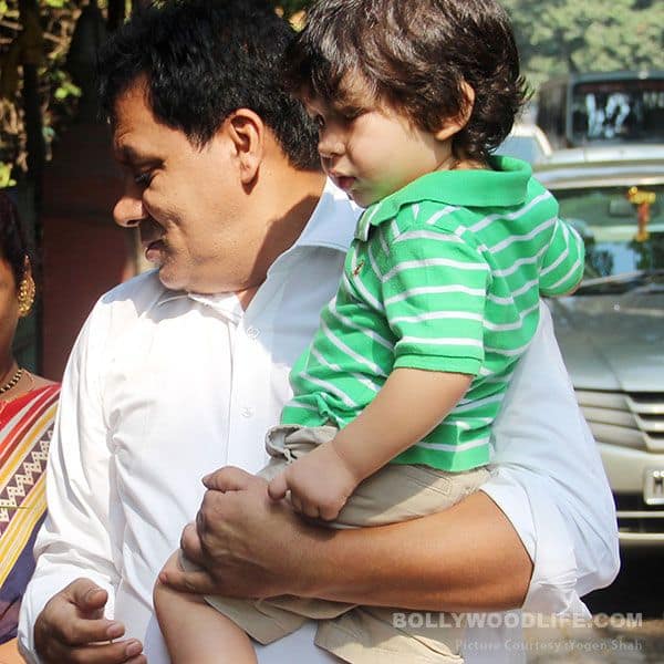 After riding a horse, Taimur now feeds a cow and we are going aww ...